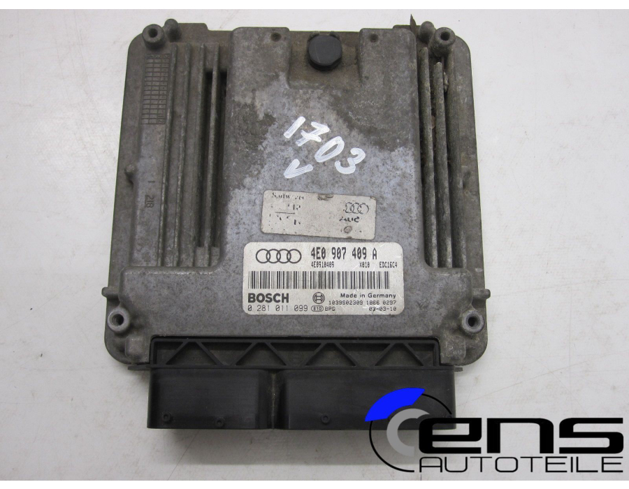 Audi A8 D3 4E Motorsteuergerät ECU 4E0907409A - Ens Autoteile - Finden ...